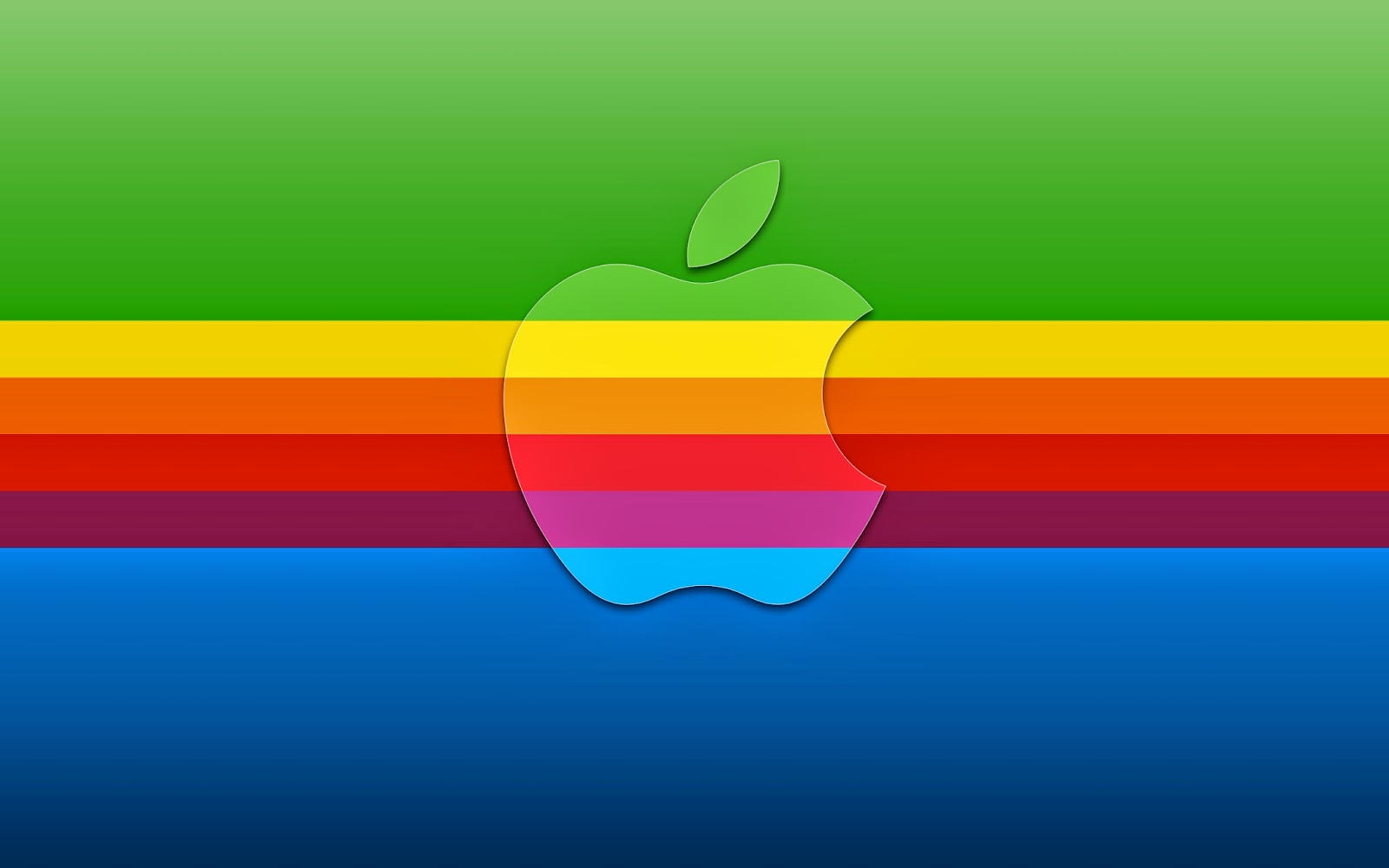 Apple in Colors Wallpaper - 3D HD Wallpapers